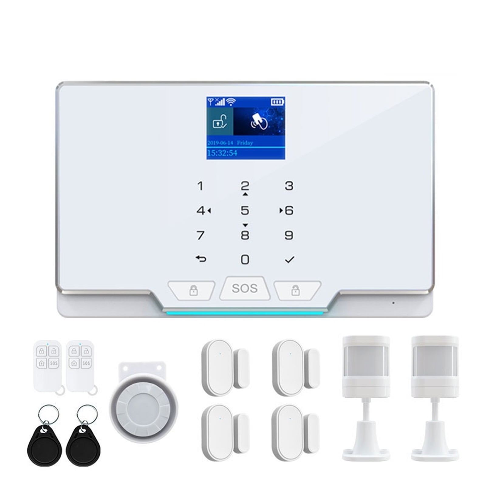 G20 Tuya Wifi Gsm Security Alarm System Apps Control Full-color Light ...