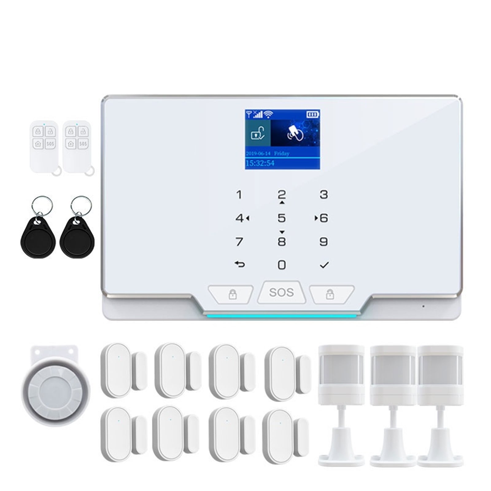 G20 Tuya Wifi Gsm Security Alarm System Apps Control Full-color Light ...