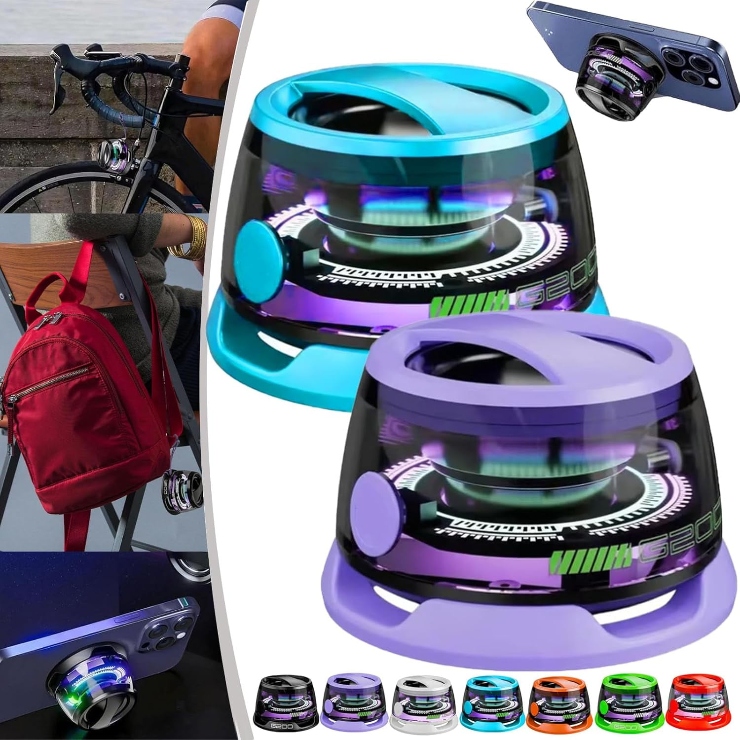 G200 Speaker, Bluetooth Speaker - Multifunctional Magnetic Bluetooth ...