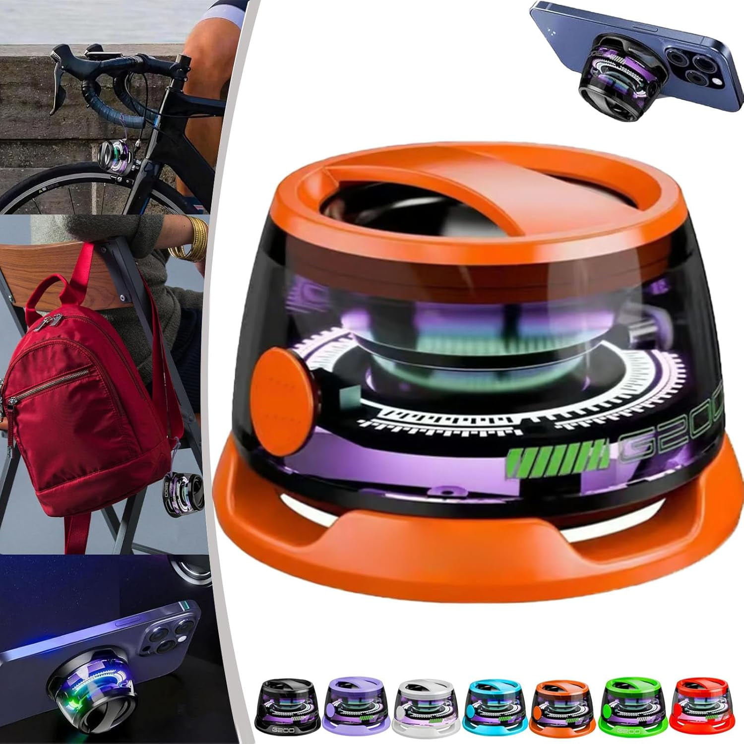 G200 Speaker, Bluetooth Speaker - Multifunctional Magnetic Bluetooth ...