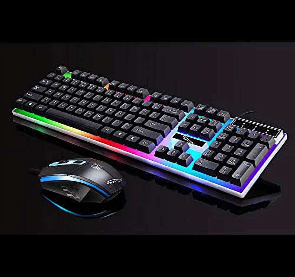 G21 Computer Mechanical Keyboard USB Wired LED Light Backlight Keyboard ...