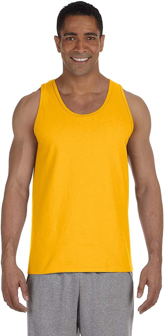 G220 Gildan Adult Ultra Cotton Tank Gold S - Walmart.com