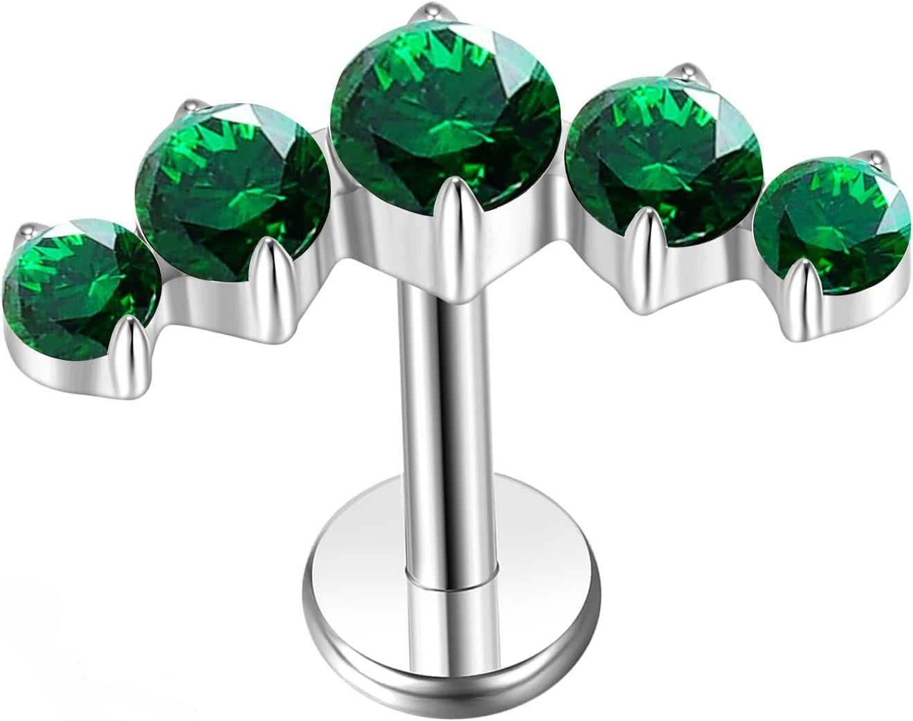 G23 Titanium Flat Back Earrings Studs 18g 16g F136 Implant Grade ...