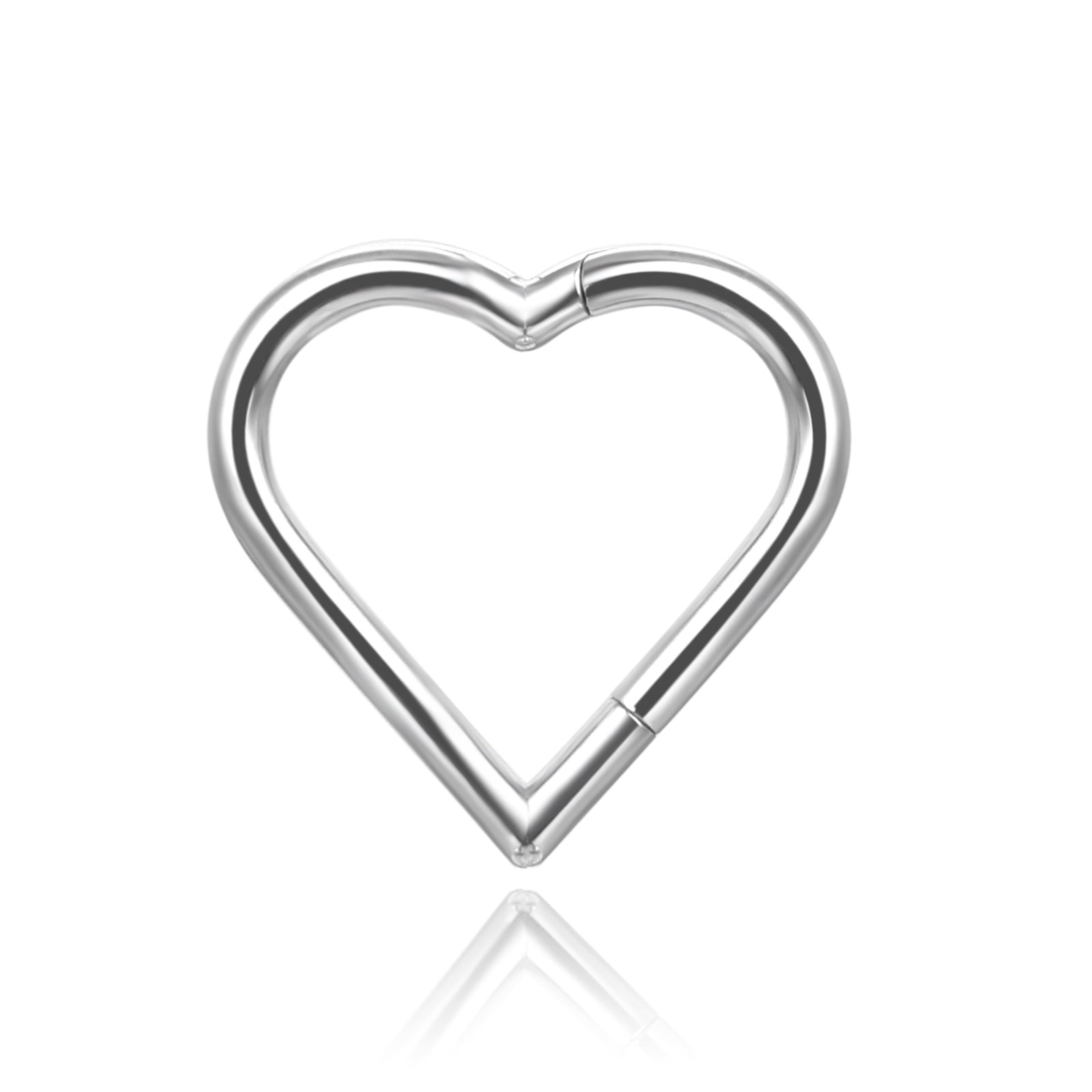 G23 Titanium Septum Clicker Nose Ring,Triple Double Open Stack Hoop ...