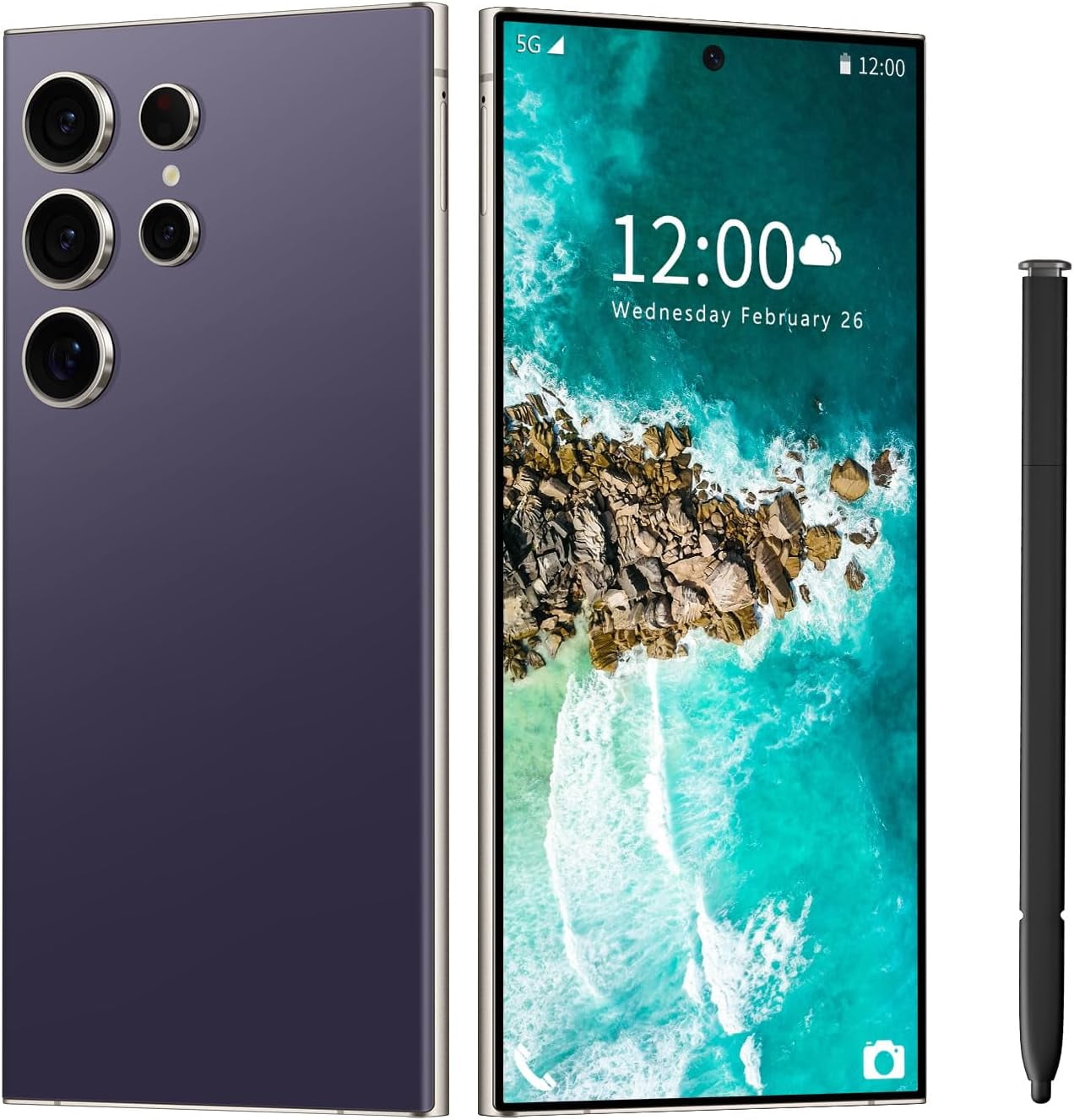 G24 Ultra Unlocked Cell Phone,Built in Pen,Smartphone Battery 6800mAh 6 ...