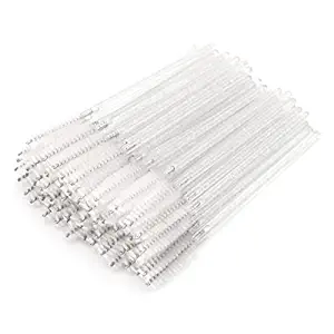 G2PLUS 100PCS Crystal Mascara Wands, White Eyelash Mascara Applicator ...