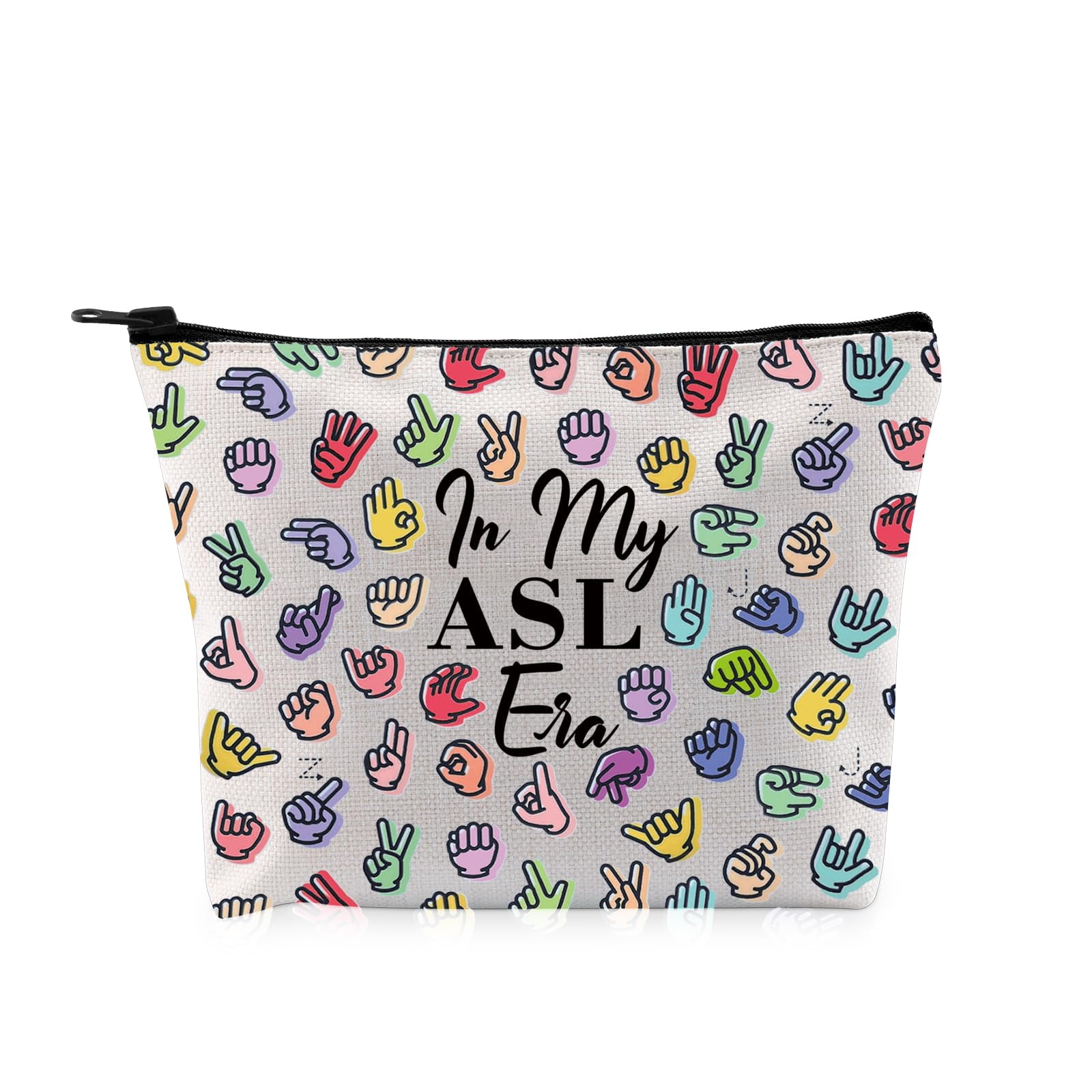 G2TUP American Sign Language Gift My ASL Era Makeup Bag ASL Cosmetic ...