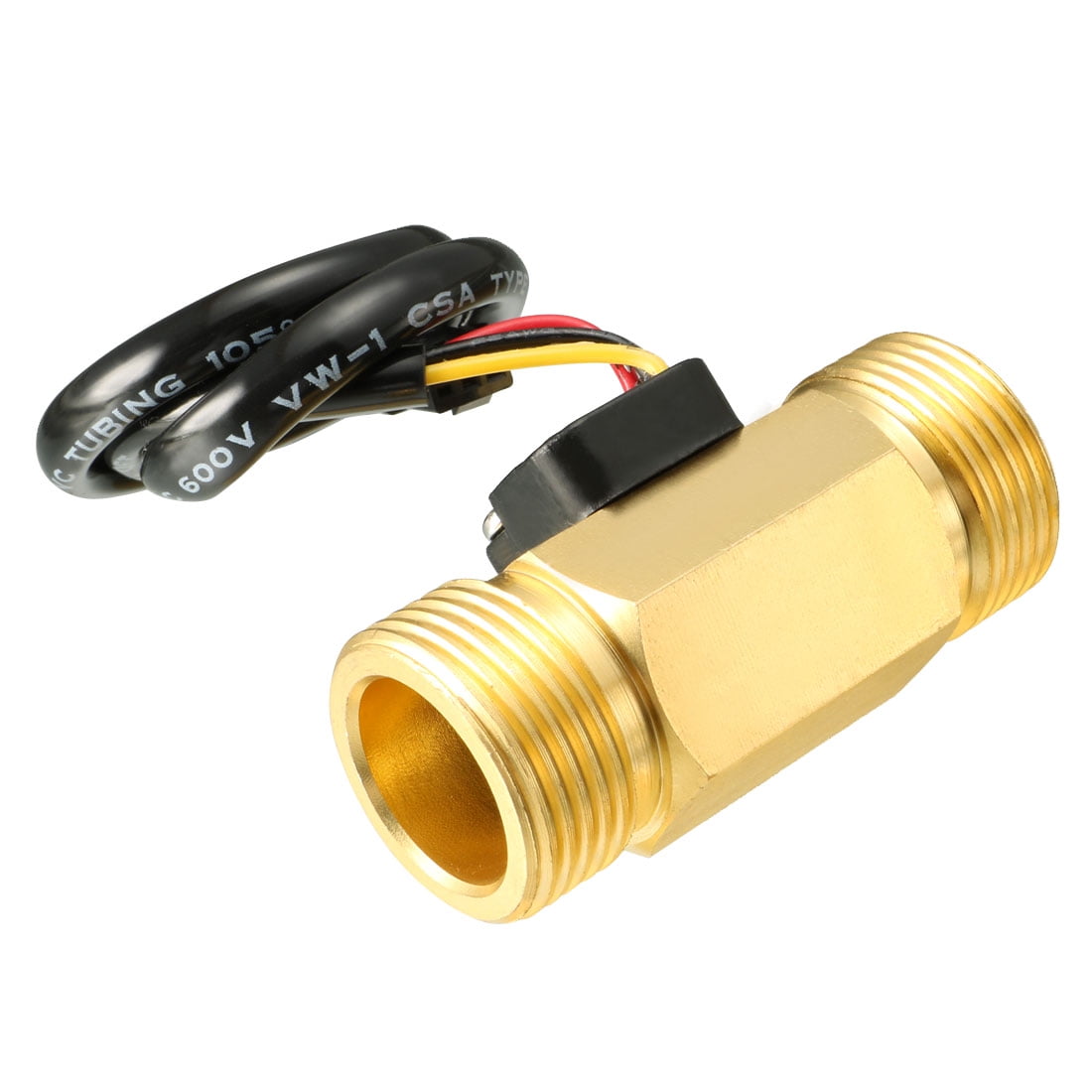 G3/4" Hall Effect Liquid Water Flow Sensor Switch Flowmeter DC 5V 2-60L ...