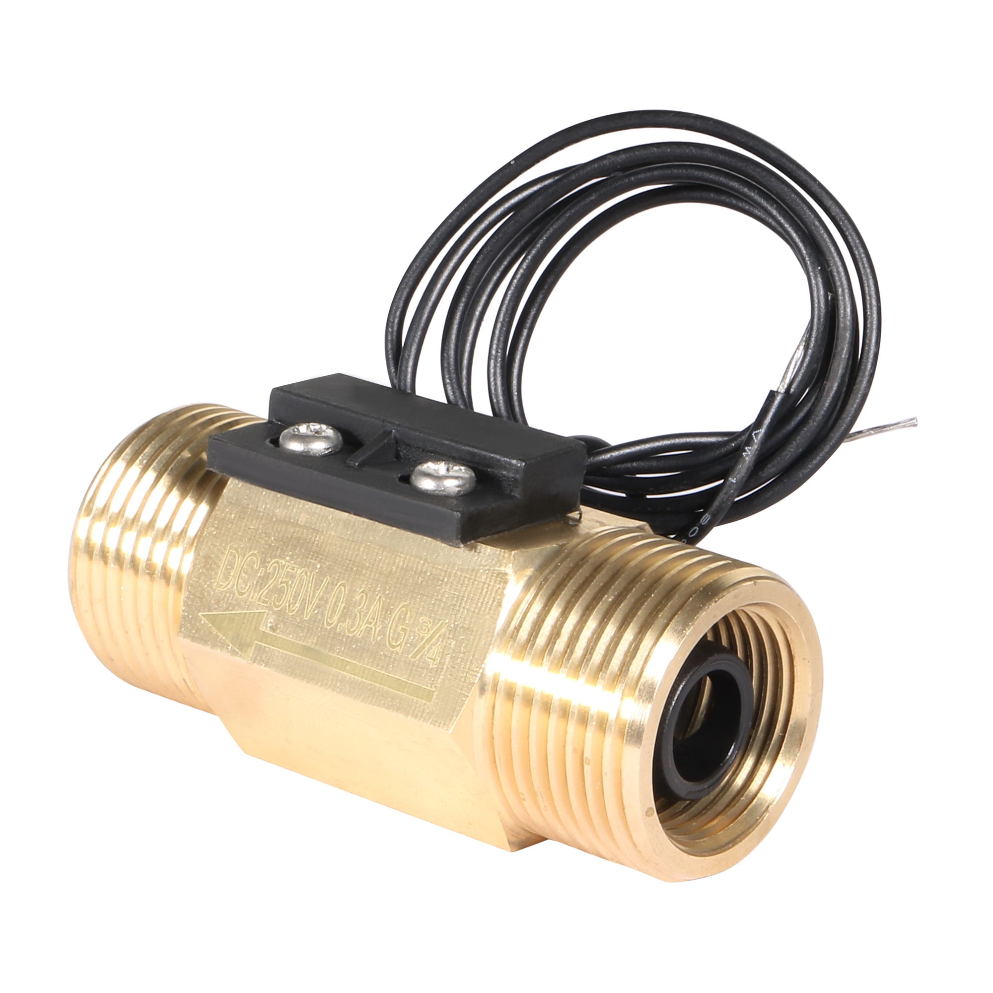 G3/4 Hall Effect Liquid Water Flow Sensor Switch Flowmeter Meter 2.5 ...