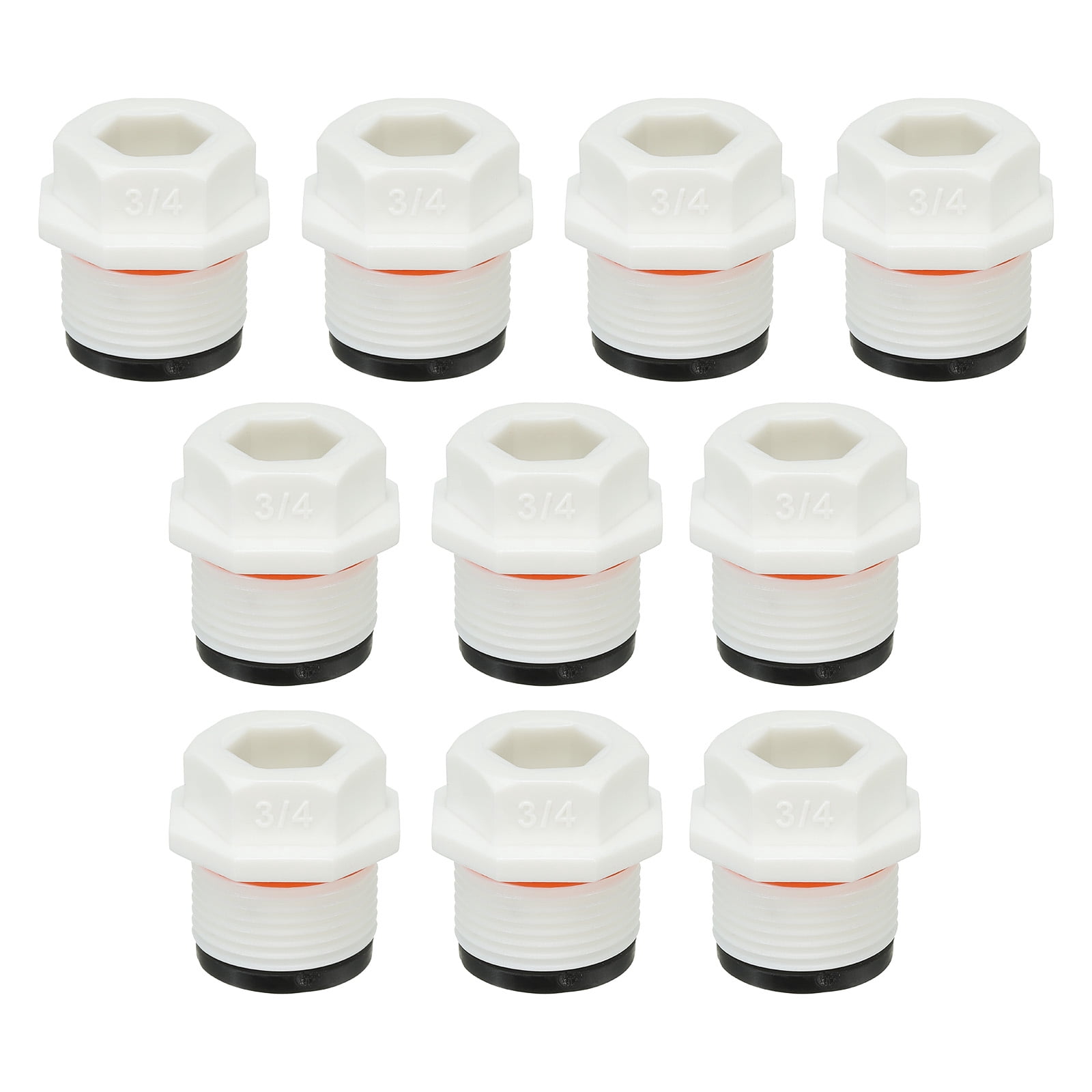 G3/4" Outer Hex Male Thread PPR Pipe Fitting End Cap, Tubing Stopper ...