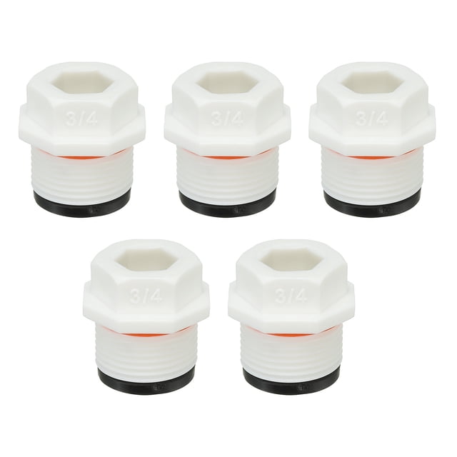 G3/4" Outer Hex Male Thread PPR Pipe Fitting End Cap, Tubing Stopper ...