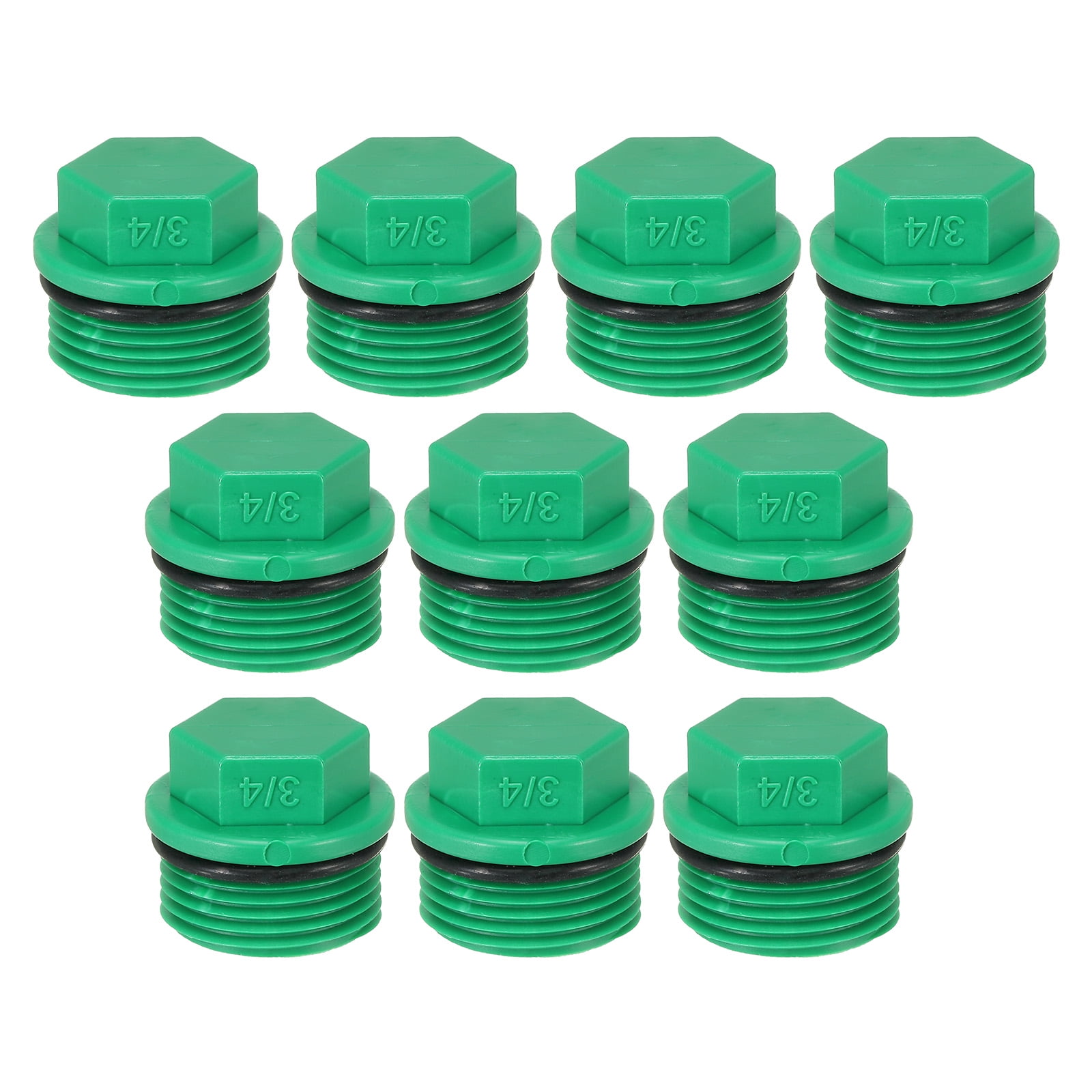 G3/4" Outer Hex Male Thread PPR Pipe Fitting End Cap, Tubing Stopper ...