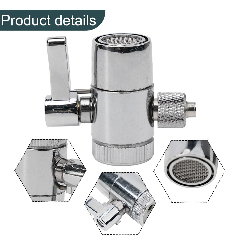 G3/8 inch( Faucet Adapter Diverter Valve Counter Top Water Filter ...