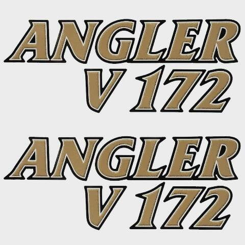 G3 Boat Brand Decals 73404536 | Angler V172 Brown Sticker (Set of 2 ...