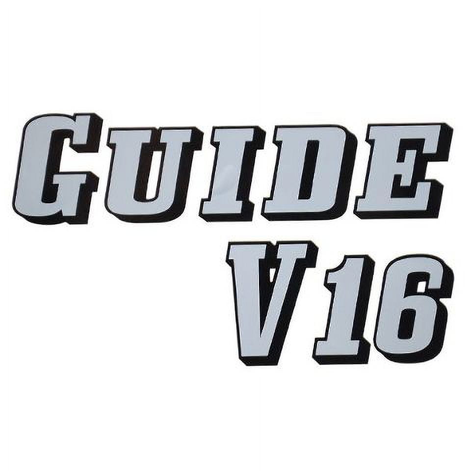 G3 Boat Decal 73404514 | Guide V16 7 5/8 x 4 1/4 Gray Black Vinyl ...
