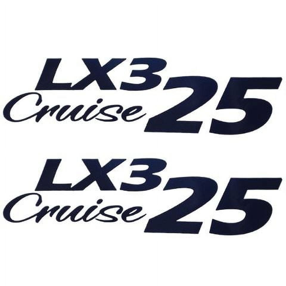 G3 Boat Decal 73404557 | LX3 25 Cruise Dark Navy Blue 9 3/8 Inch (Pair ...