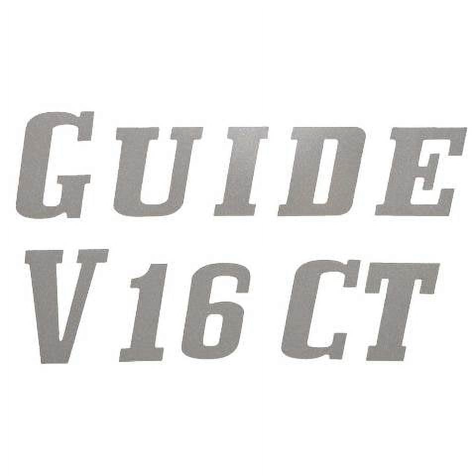 G3 Boat Decal Emblem Sticker | Guide V16 CT Silver - Walmart.com