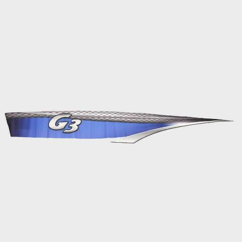 G3 Boat Graphic Hull Decal 73405127 | Angler V167C Blue Sticker ...