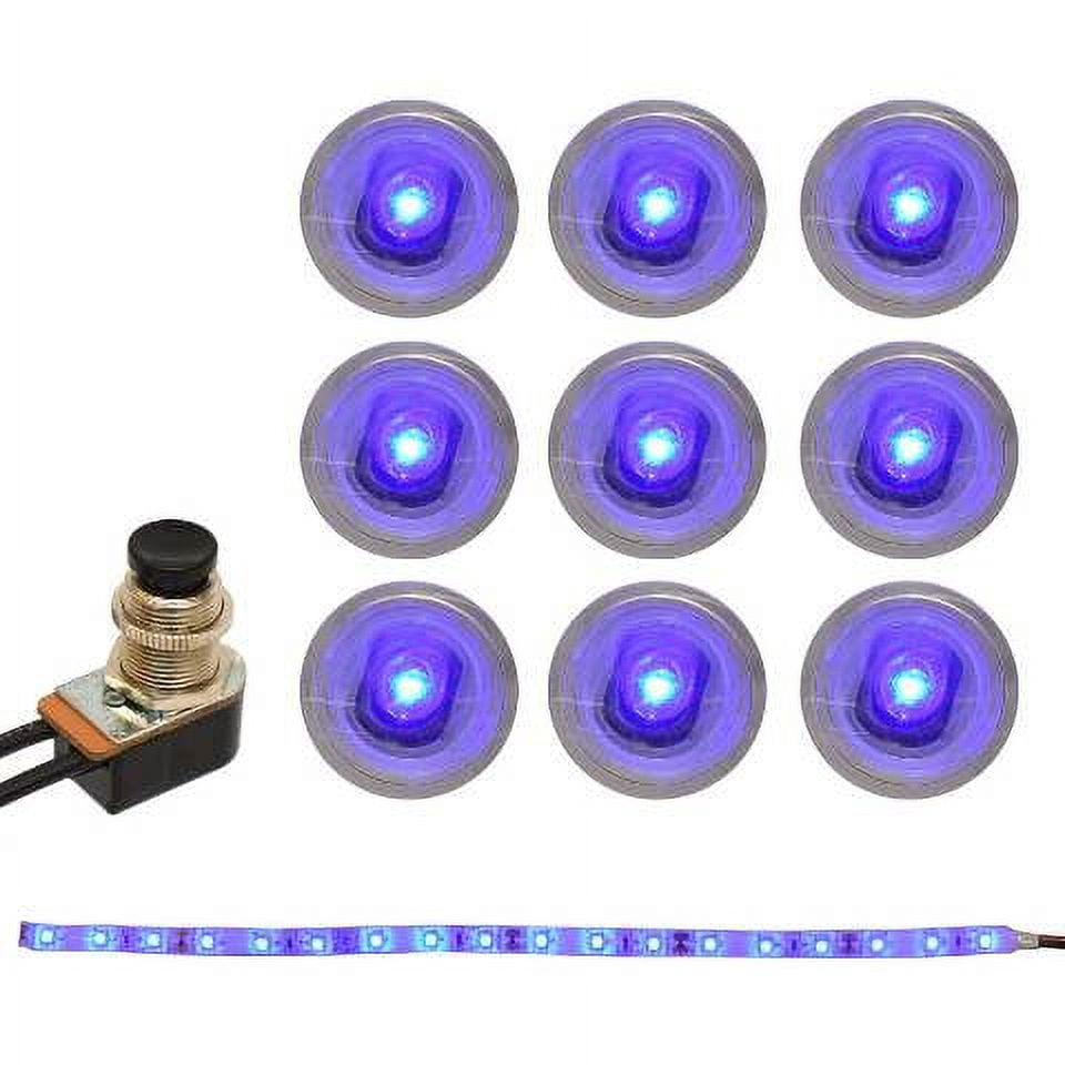 G3 Boat LED Courtesy Lights | w/ Push Button 12V Blue (Kit) - Walmart.com
