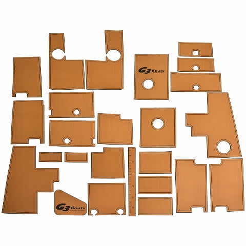 G3 Boat Non-Skid Deck Mats 73346042 | Sportsman 21 Mocha SeaDek (Kit ...