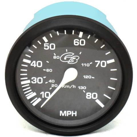 G3 Boat Speedometer Gauge SE9338A | Faria 3 1/4 Inch Black 80 MPH ...