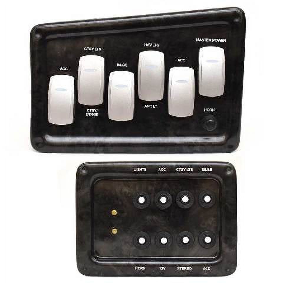 G3 Boat Switch Panels F03373422925 | Black Woodgrain (Set Of 2 ...