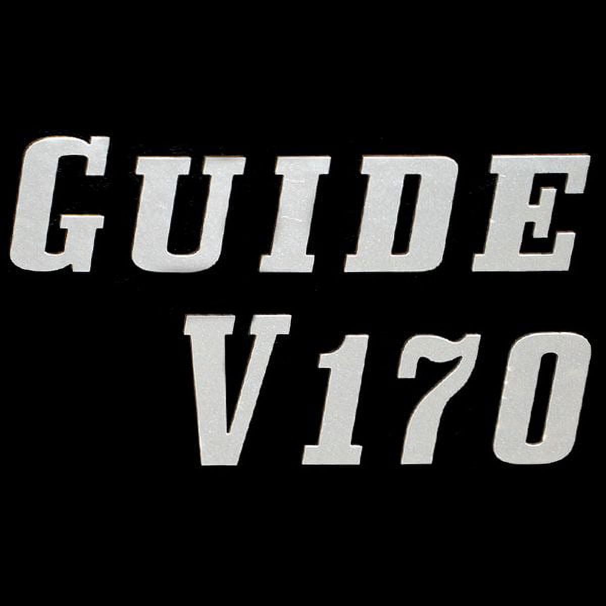 G3 Guide V170 73404744 Metallic Silver 7 3/8 x 4 1/16 Inch Boat Decal ...