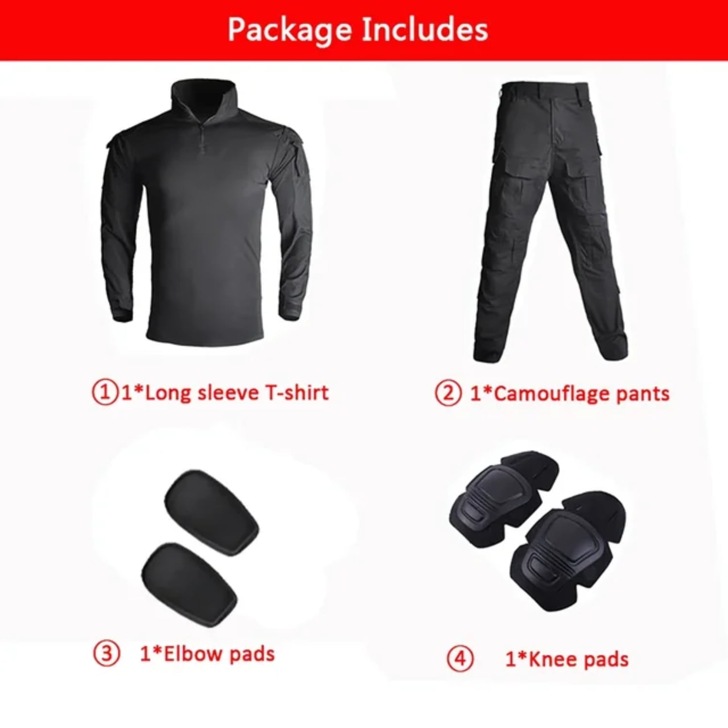 G3 Tactical Uniform Combat Shirts Tactical Pants with Pads Airsoft ...