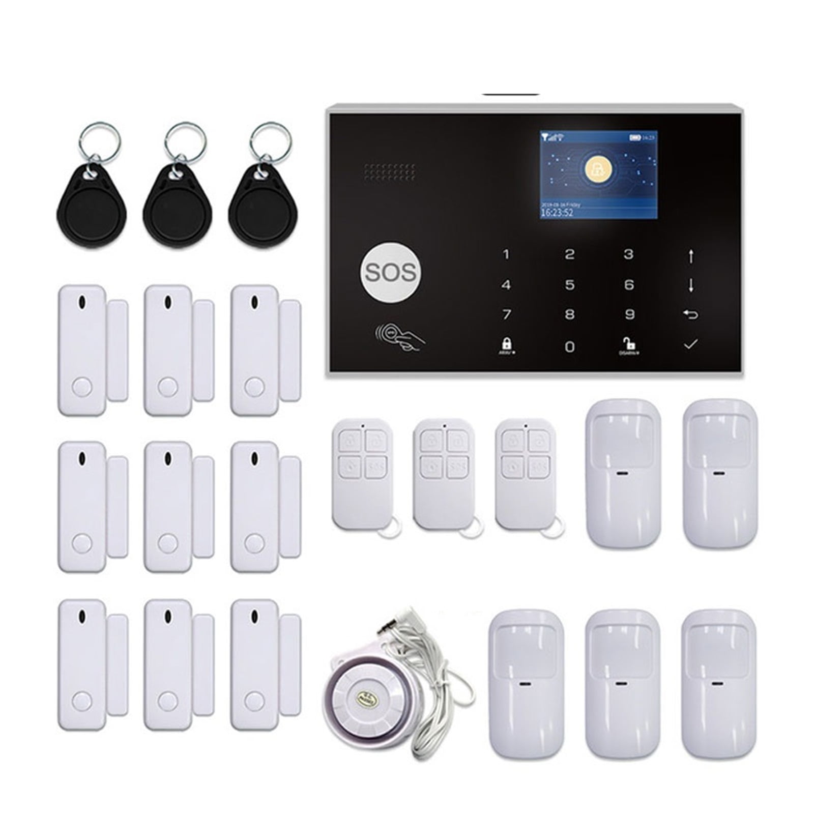 G30 Tuya GSM Home Security Alarm System 433MHz Wireless Burglar Alarm ...