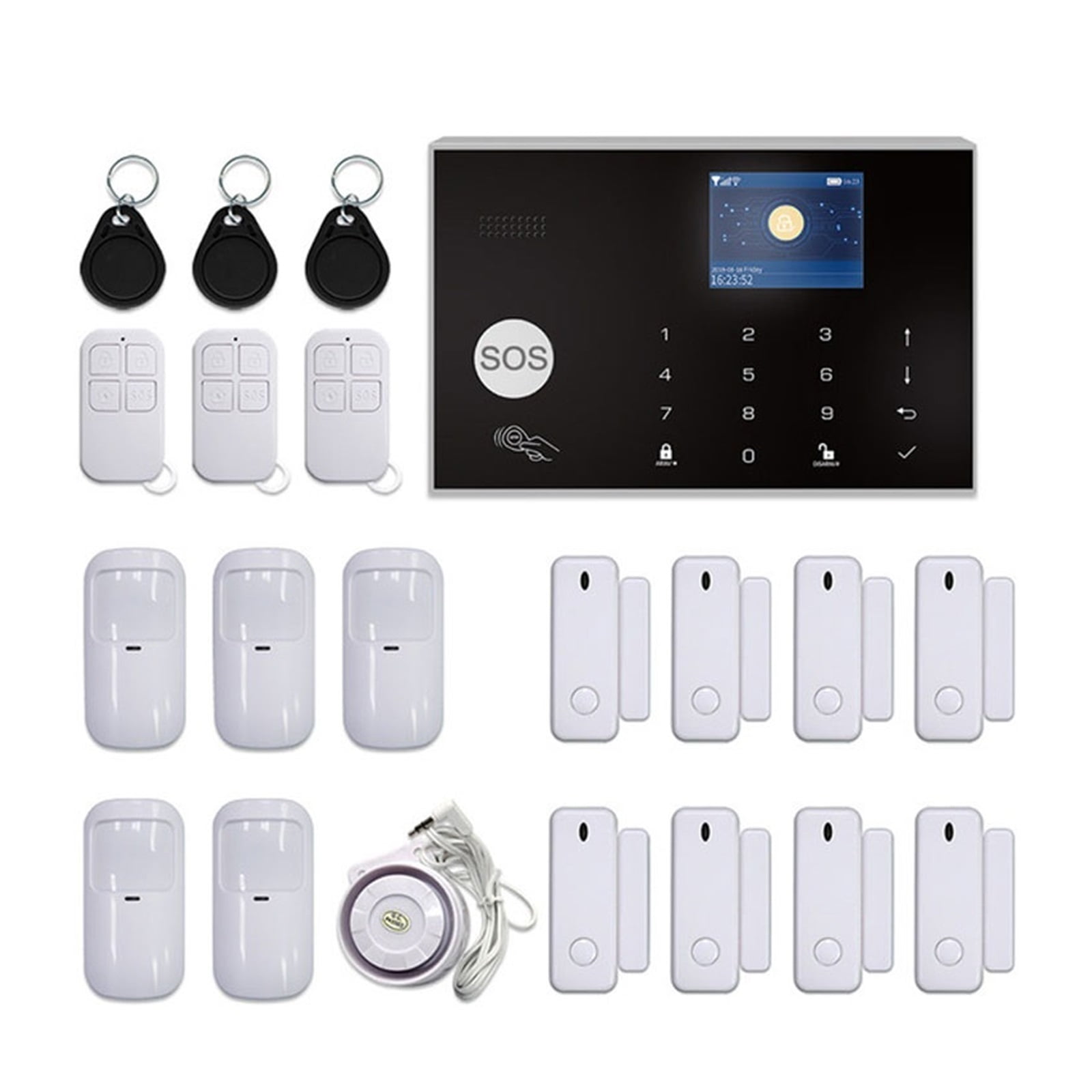 G30 Tuya WiFi GSM Home Security Alarm System Wireless Burglar Alarm Kit ...