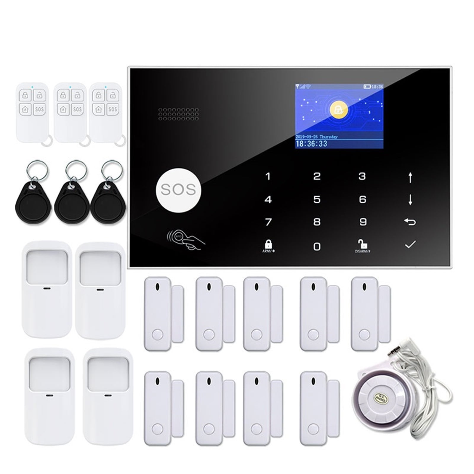 G30 Tuya Wifi Gsm Alarm Security System Kit Motion Detector Sensor ...