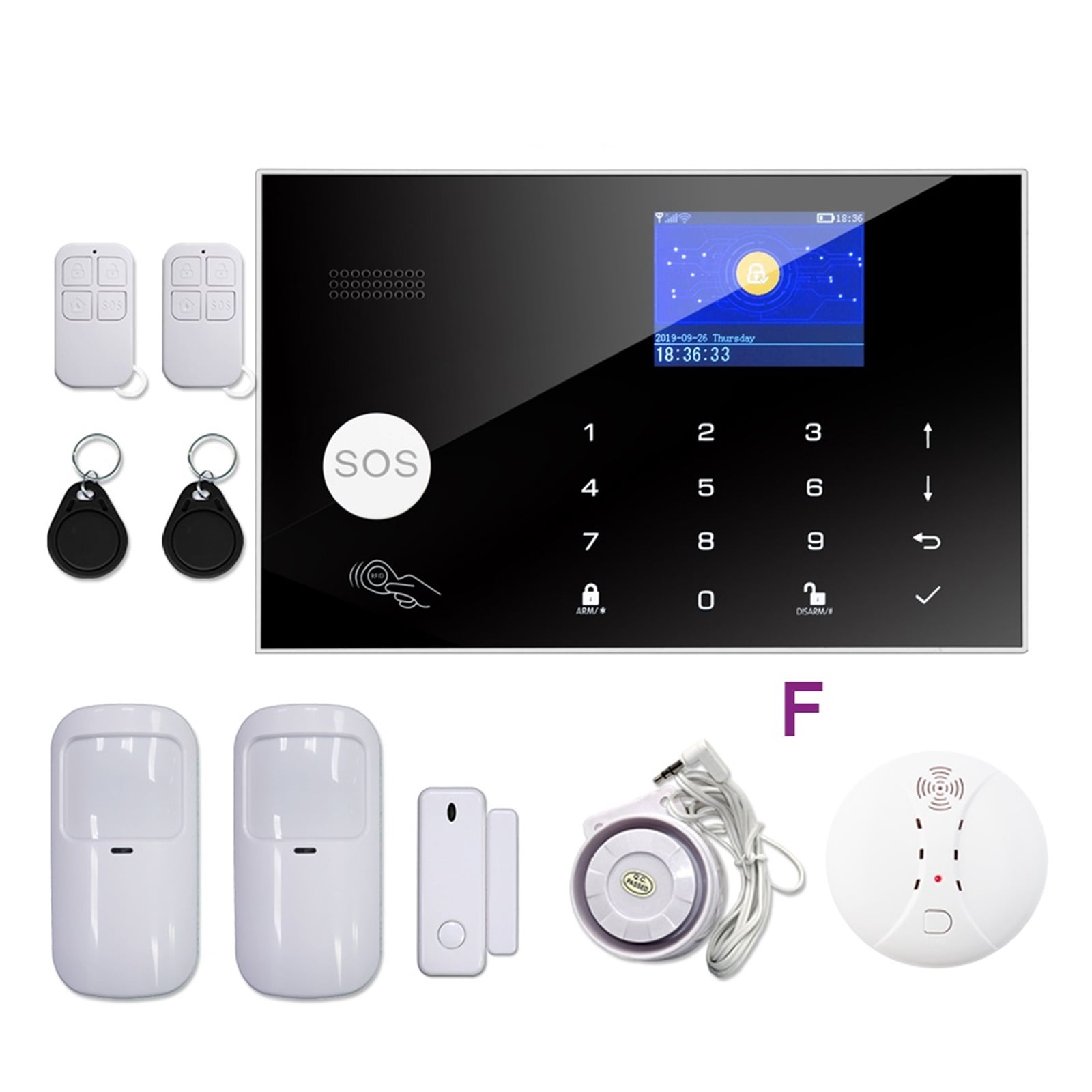 G30 Tuya Wifi Security Alarm System App Control With IP Camera Auto ...