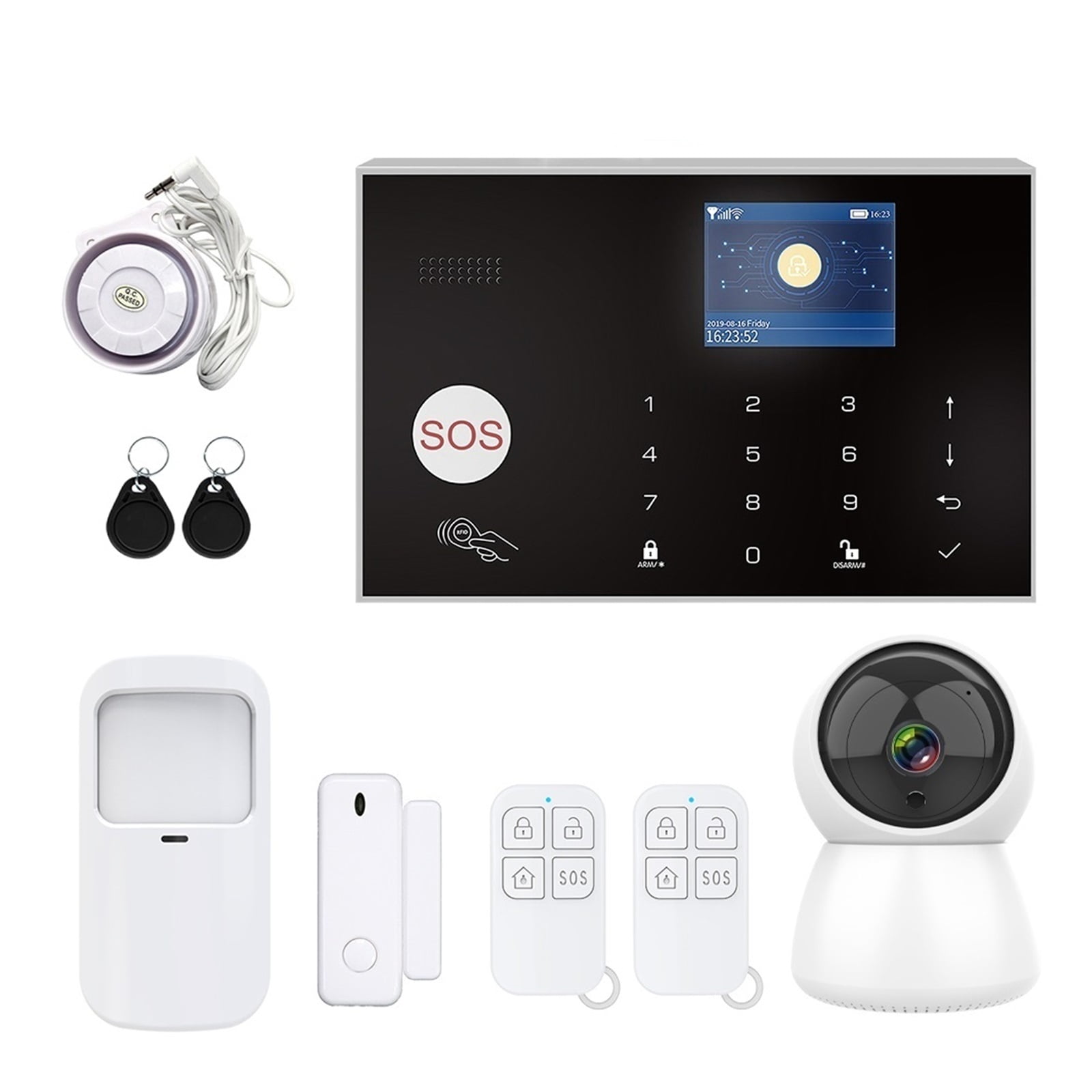 G30 Tuya Wifi Security Alarm System App Control With IP Camera Auto ...