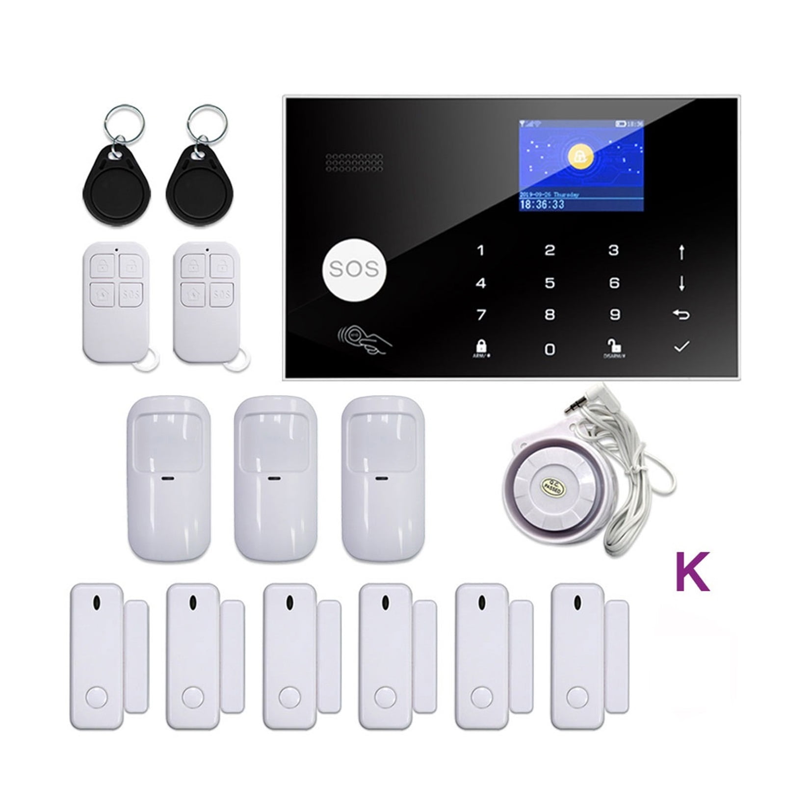 G30 Tuya Wifi Security Alarm System App Control With IP Camera Auto ...