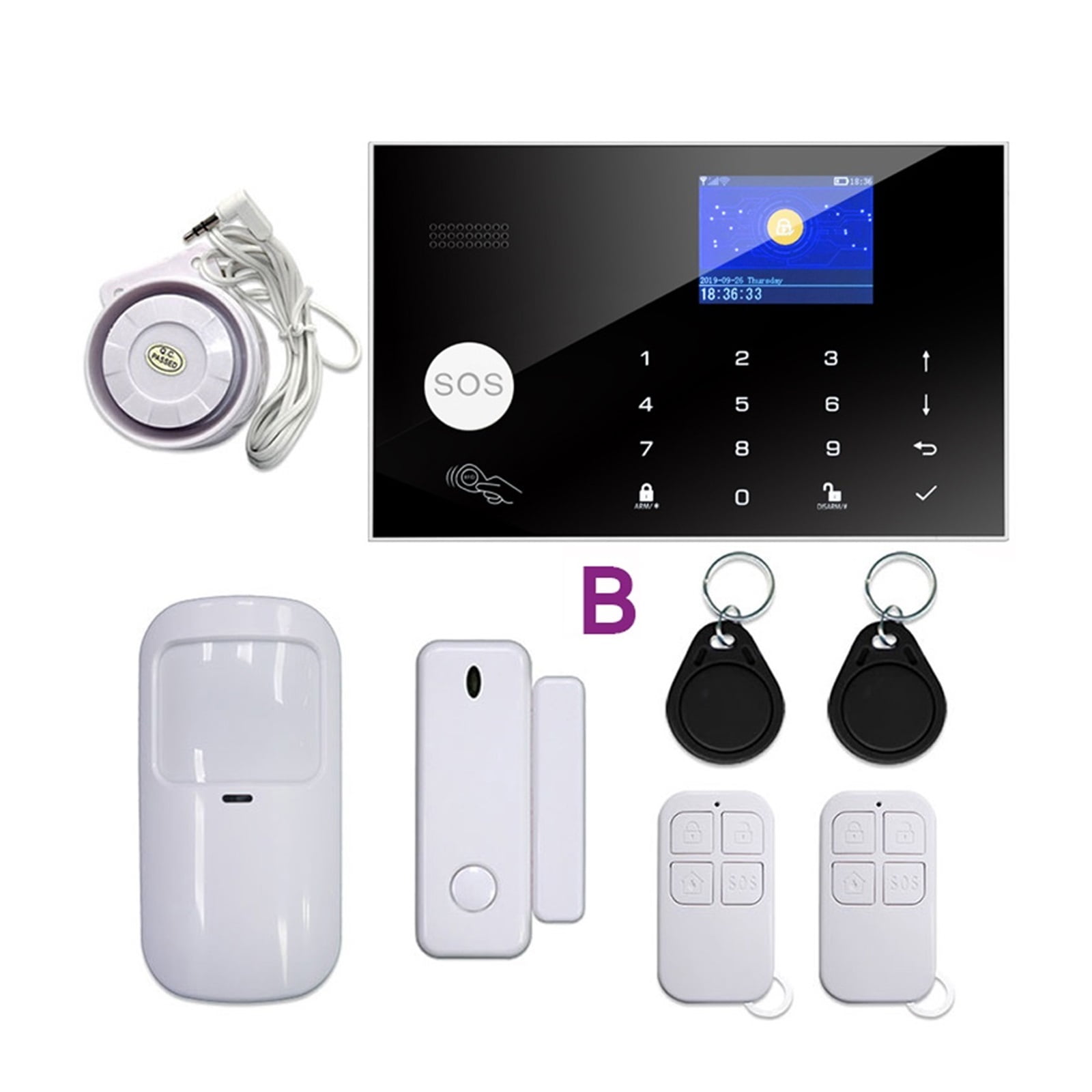 G30 Tuya Wifi Security Alarm System App Control With IP Camera Auto ...