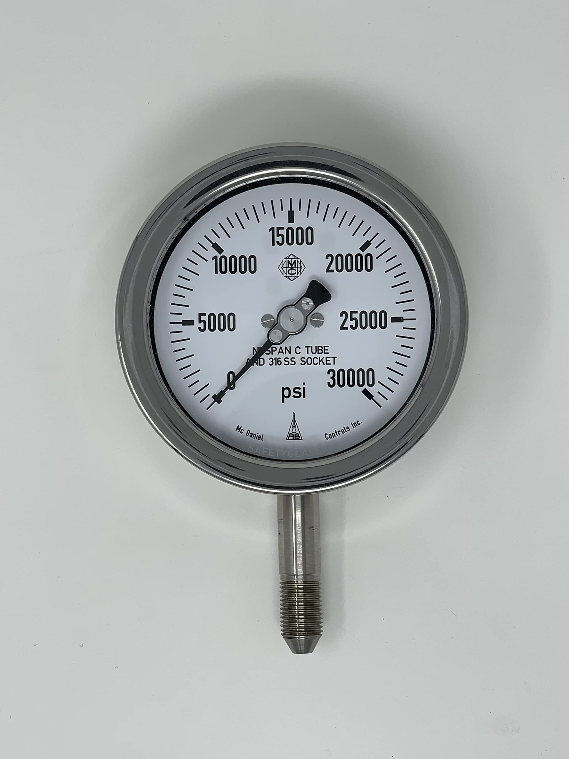 G30K9/16HPM-C | McDaniel Model G All Stainless Gauge, Dial : 4'', 9/16 ...
