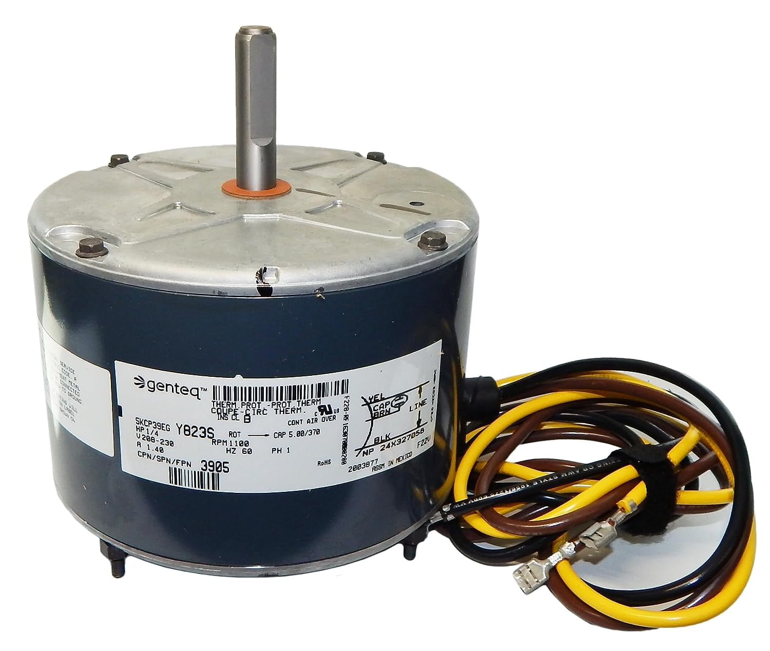 G3905 | Carrier Condenser Motor HC39GE237A, 5KCP39EGY823S 1/4 , 1100 ...
