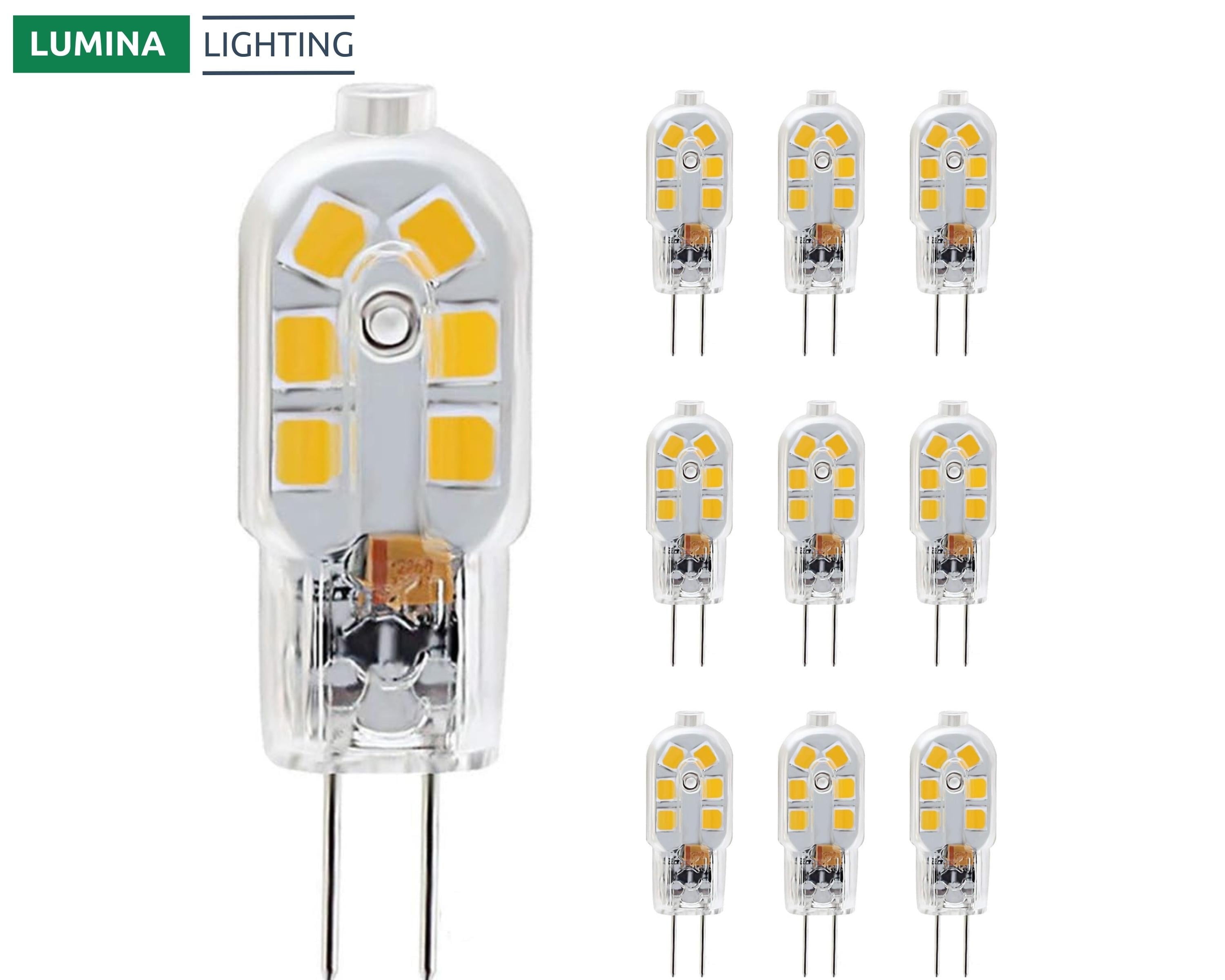 G4 2W LED Bulb (10 Pack) 2W Bi-Pin LED Light Bulb Landscape Light Bulb, Non-Dimmable ...