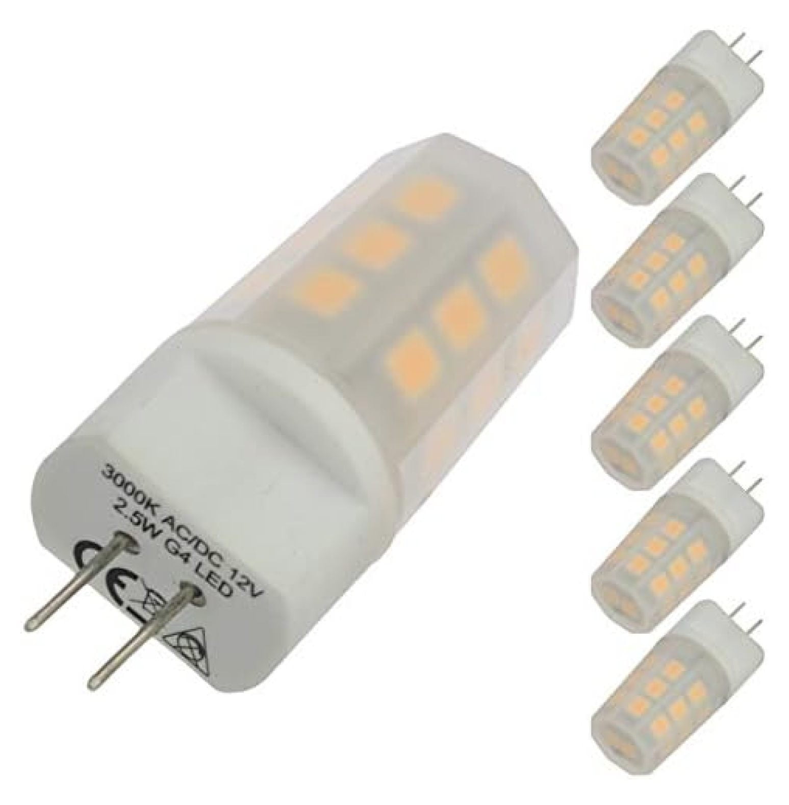 G4 Base Omnidirectional 2.5-Watt LED Light Bulb with Translucent Cover ...