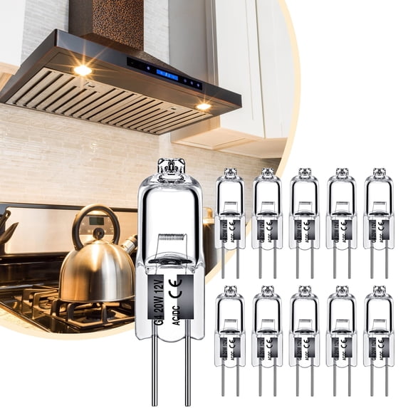 Sinvic G4 Halogen 20W Bulbs, 12V Dimmable Bi-Pin Base, Warm White 2800K ...