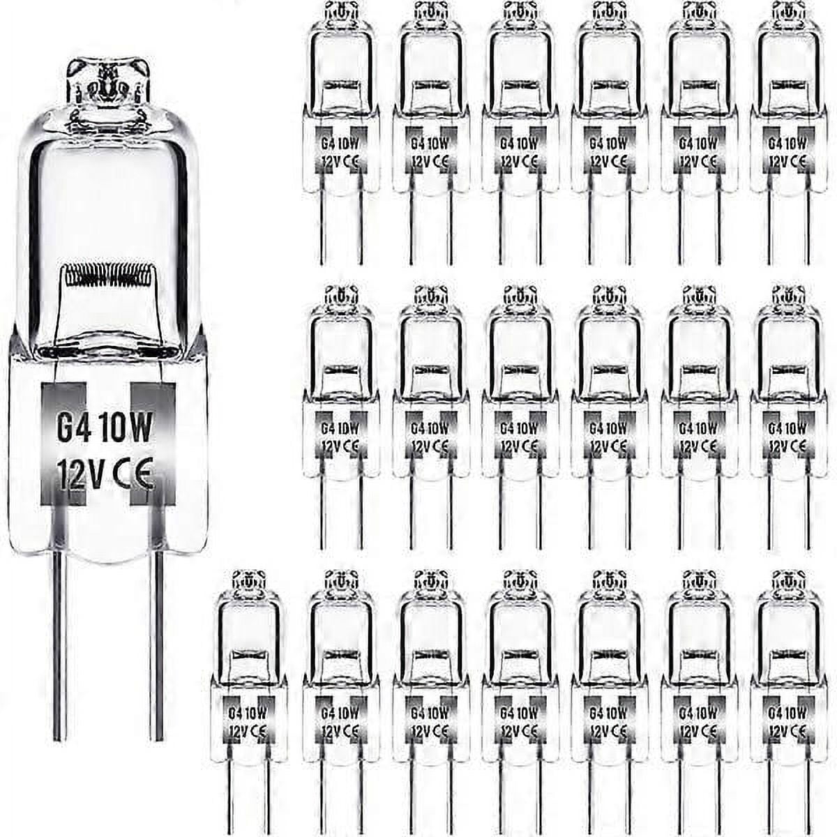 G4 Halogen Lamps 10W 12V - Warm White - 20 Pack - Walmart.com