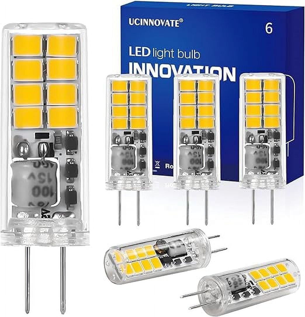 G4 LED Light Bulbs AC/DC 12V, 6Pcs 2W Cool White Equivalent to 15W, Non ...