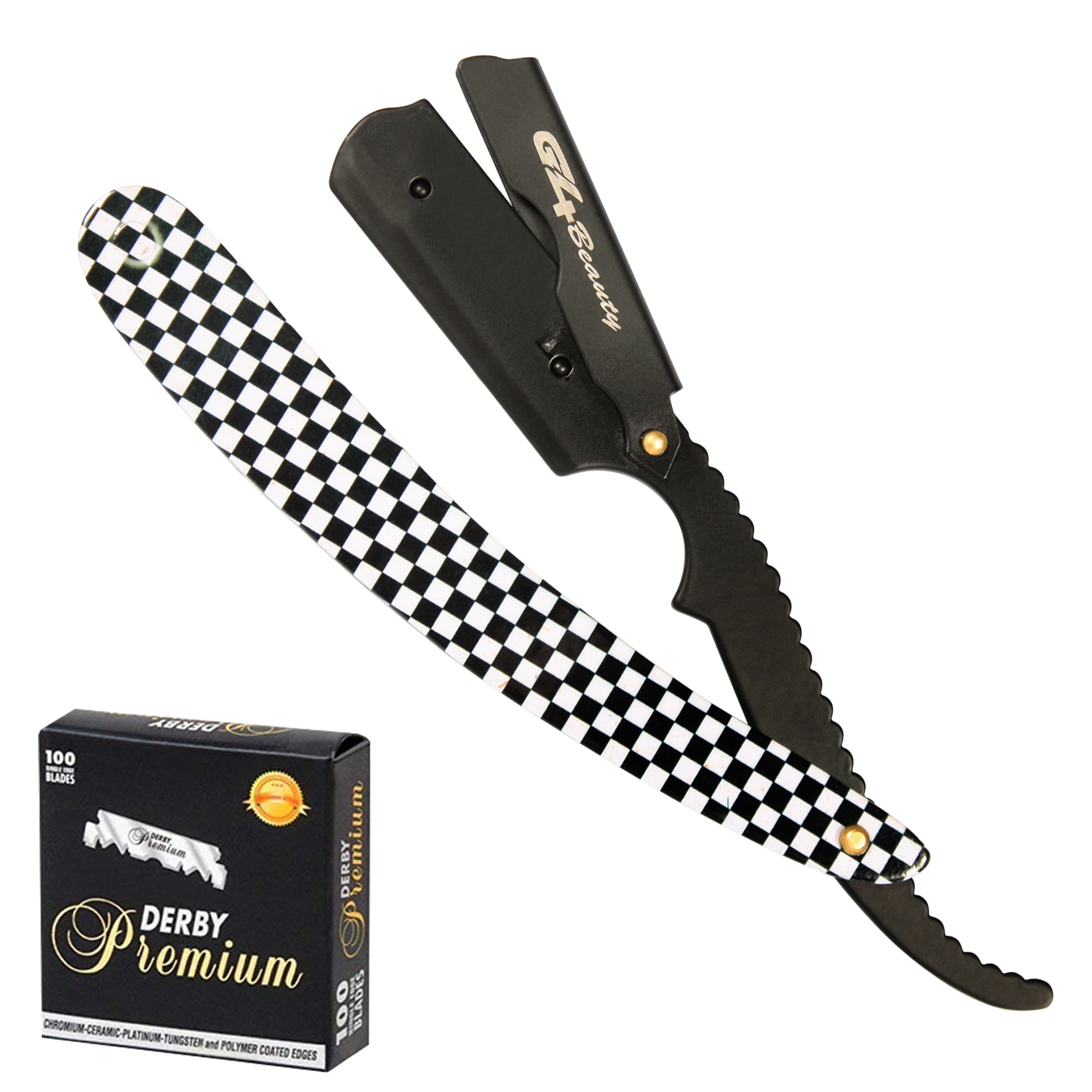 G4 Stainless Steel Straight Edge Barber Shaving Razor Blade for Close ...