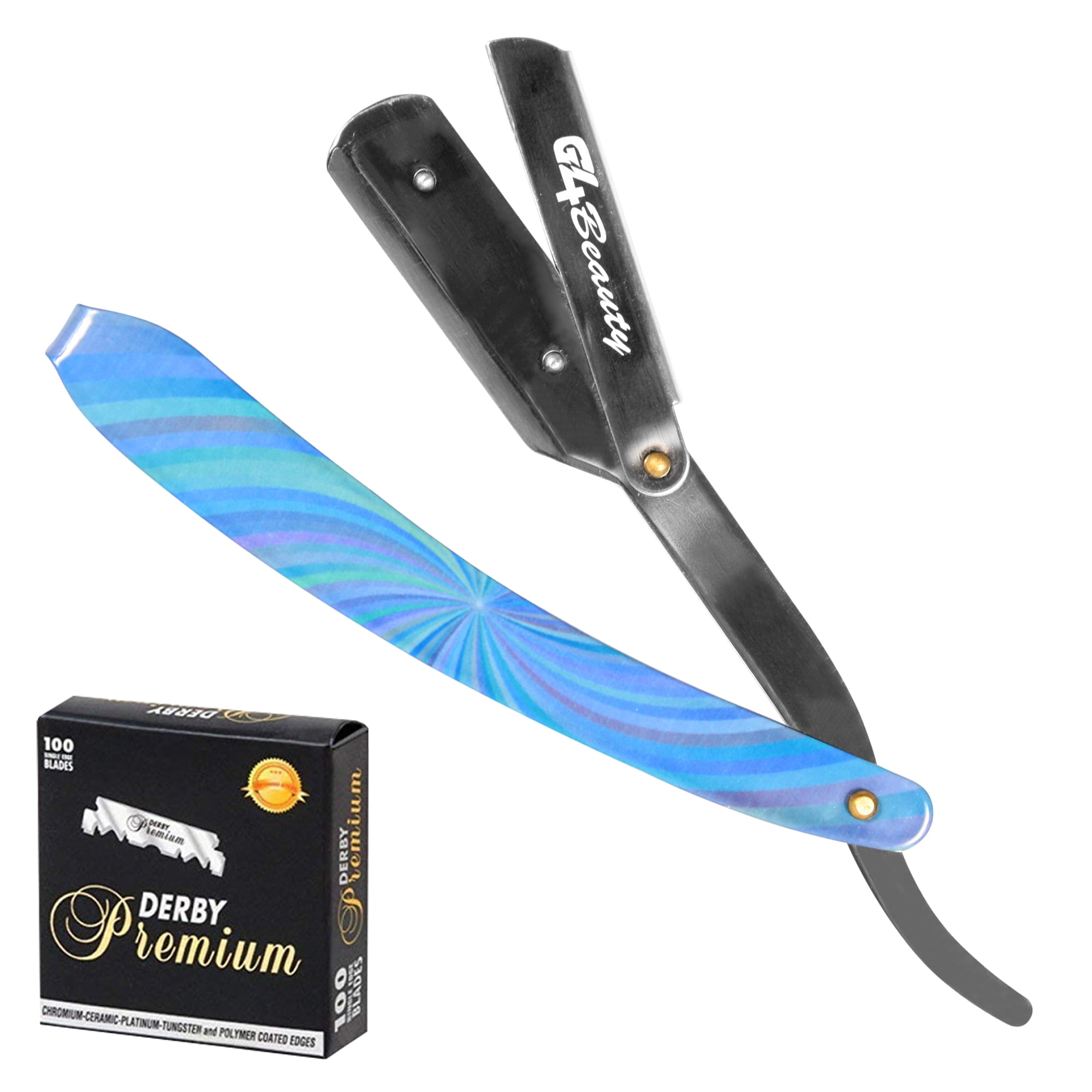 G4 Stainless Steel Straight Edge Barber Shaving Razor Blade for Close ...