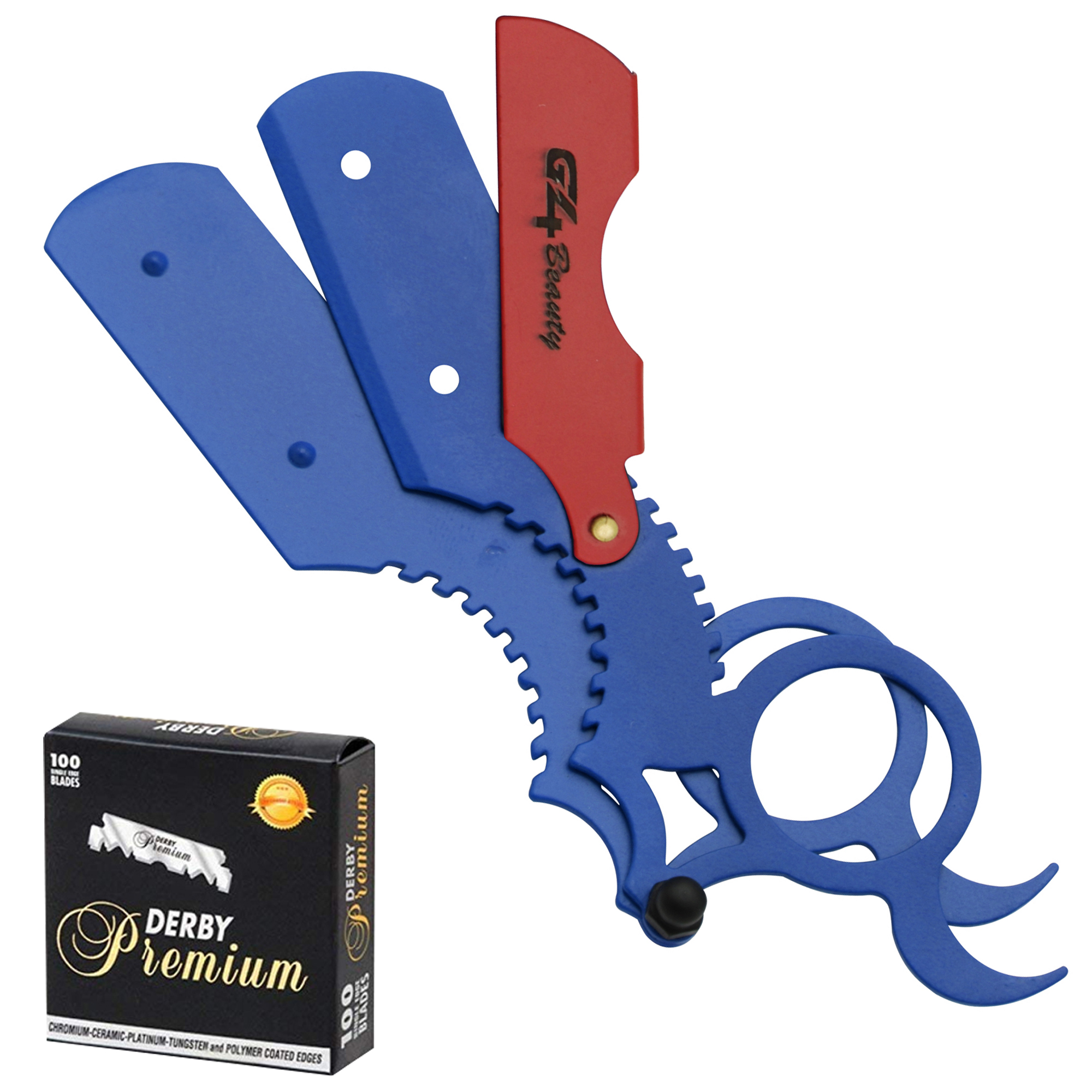 G4 Vision Universal Replaceable Half Blade Straight Razor with 100 ...