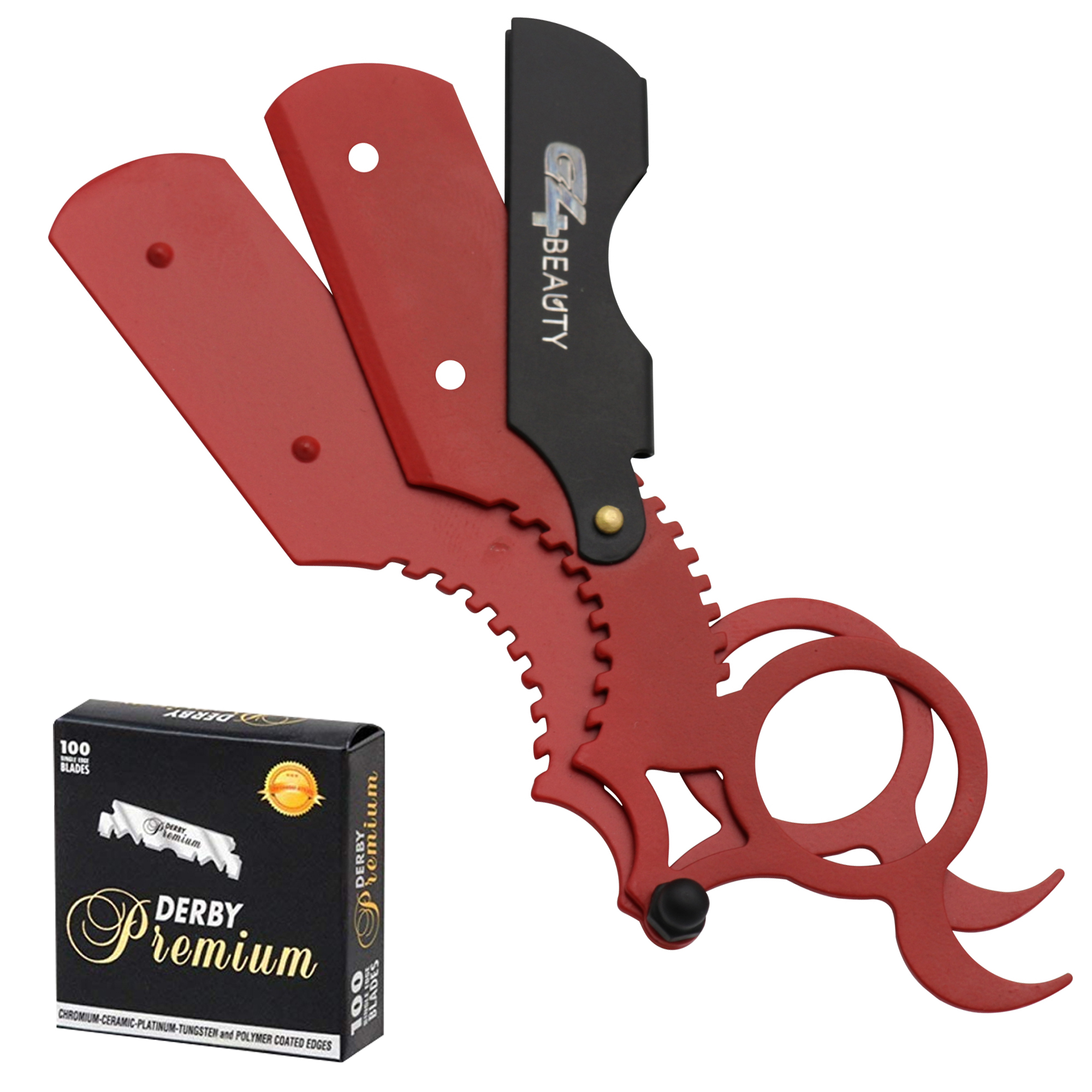 G4 Vision Universal Replaceable Half Blade Straight Razor with 100 ...