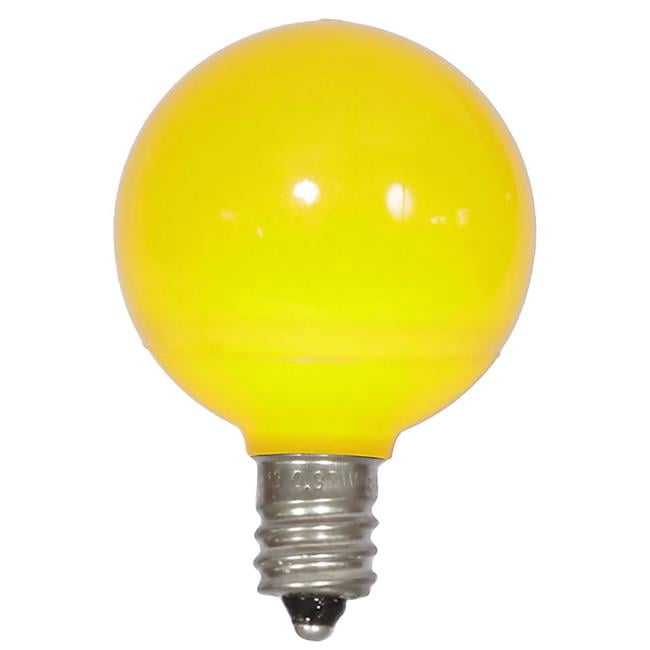 G40 Ceramic LED Yellow Bulb with E12 Nickel Base - 25 per Bag - Walmart.com