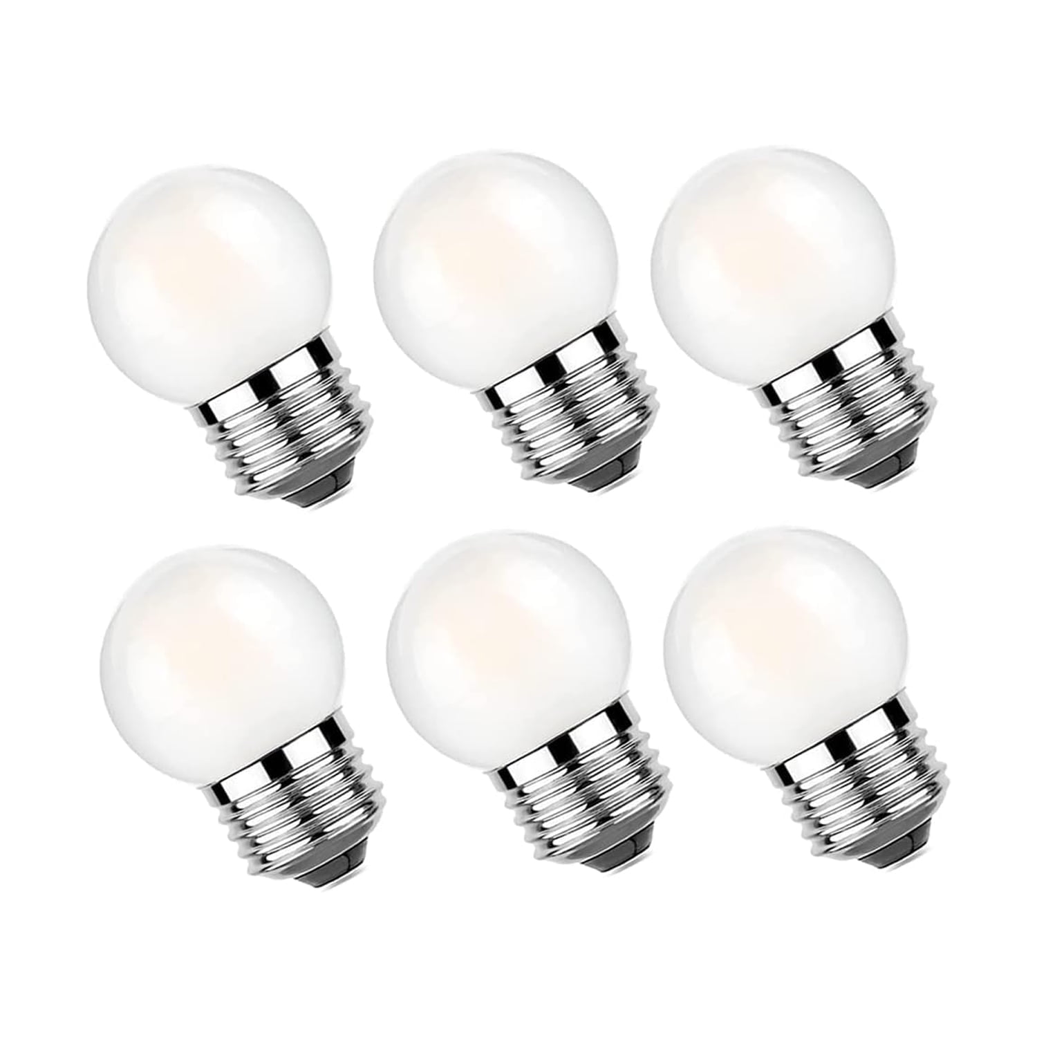 G40 Globe LED Bulbs 1.5W, E26 Base, 2700K Soft White, 150 Lumens, G14 ...