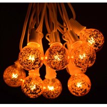 G40 Mercury Gold String Light Sets with White Wire - Walmart.com