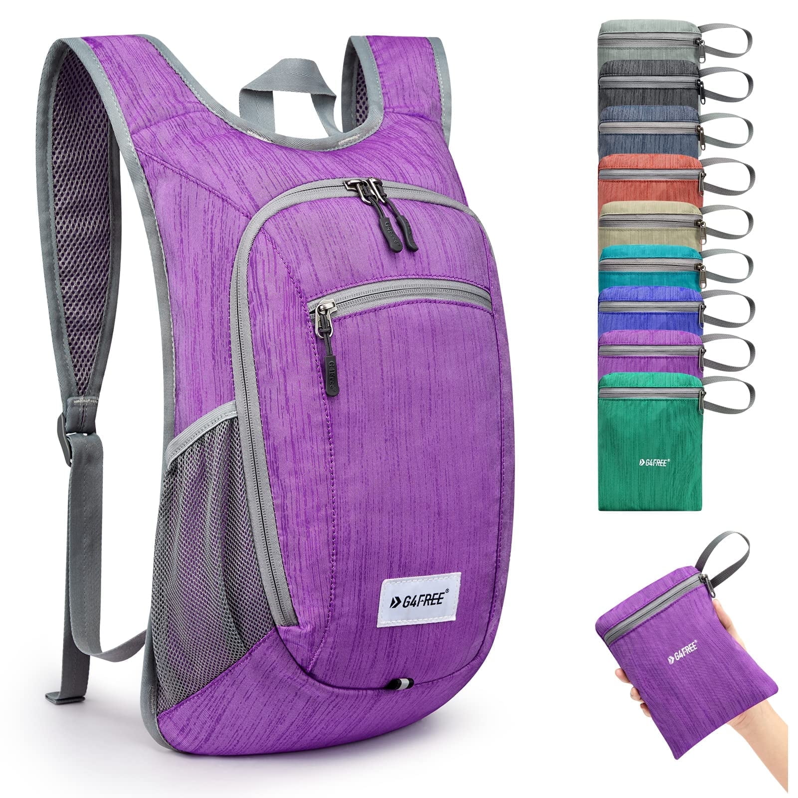 G4free, Packable Hiking Backpack, 20L, Lightweight water-repellent ...